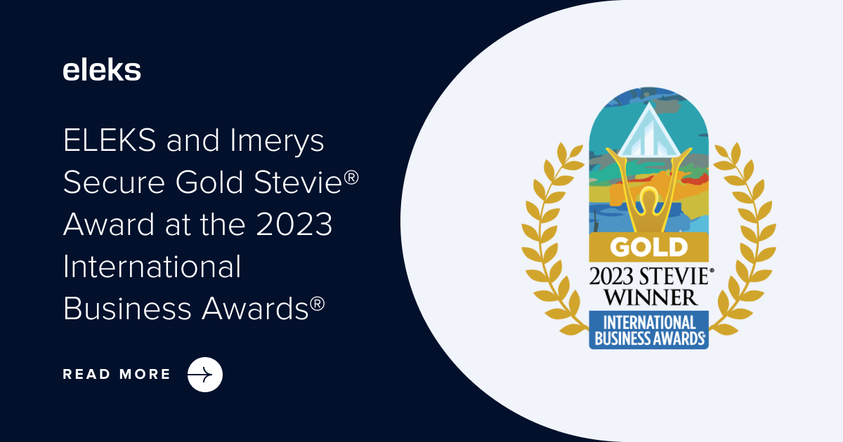 ELEKS and Imerys Secure Gold Stevie® Award 2023 | ELEKS: Enterprise ...
