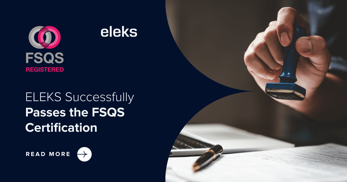 ELEKS Successfully Passes the FSQS Certification | ELEKS: Enterprise ...