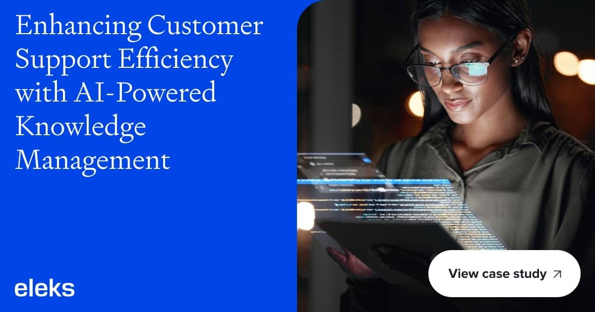 Enhancing Customer Support Efficiency with AI-Powered Knowledge Management