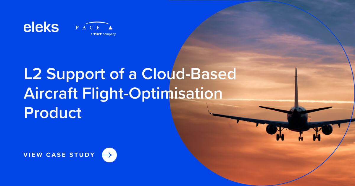 L2 support of an aircraft flight optimisation application